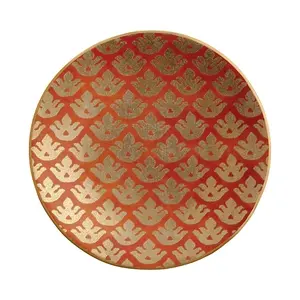 L'Objet Fortuny Canape Plates, Set Of 4 - Orange