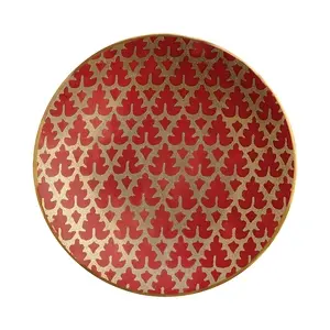L'Objet Fortuny Canape Plates, Set Of 4 - Red