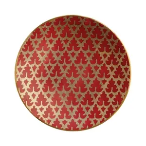 L'Objet Fortuny Canape Plates, Set Of 4 - Red