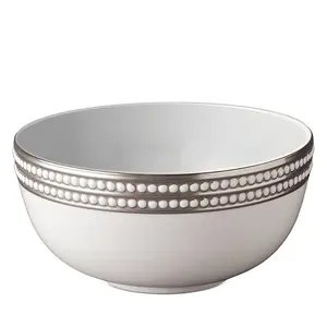 L'Objet Perlee Platinum 9 Round Serving Bowl - Silver