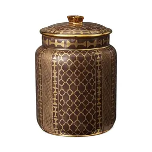 L'Objet Fortuny Ashanti Canister, Medium - Brown