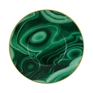 L'Objet Malachite Saucer - Green