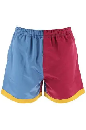 BODE Champ Color-block Shorts - Purple