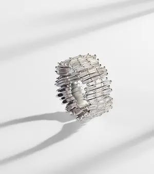 SUZANNE KALAN 18kt White Diamond Ring