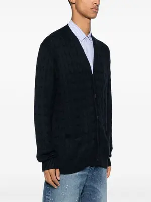 Polo Ralph Lauren Logo-embroidered Cable-knit Cardigan