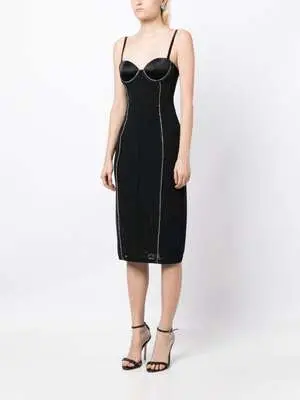 FLEUR DU MAL Brilliant Mesh Bustier Dress
