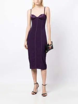 FLEUR DU MAL Mesh Bustier Dress