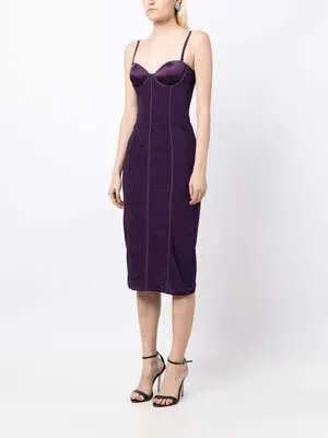 FLEUR DU MAL Mesh Bustier Dress