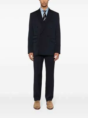 Brunello Cucinelli Spread-collar Cotton Shirt - Blue