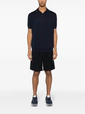 Brunello Cucinelli Short-sleeve Cotton Polo Shirt - Blue