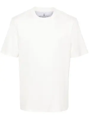 Brunello Cucinelli Crew-neck Cotton T-shirt - White