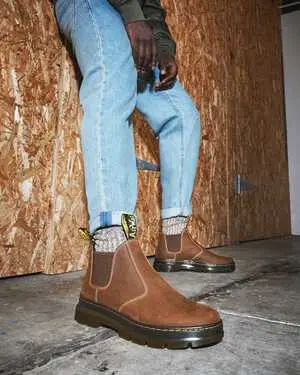 Dr. Martens Hardie Ii Leather Chelsea Work Boots - Brown  display picture 2
