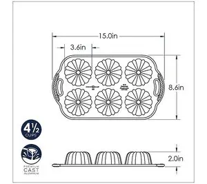 NORDICWARE Anniversary Bundtlette Pan