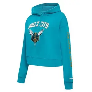 PRO STANDARD Charlotte Hornets 2023/24 City Edition Cropped Pullover Hoodie