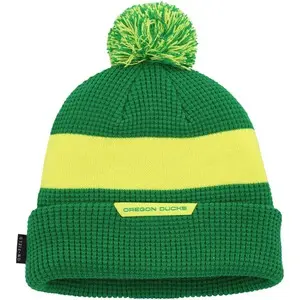 Nike Youth Oregon Ducks Cuffed Knit Hat With Pom