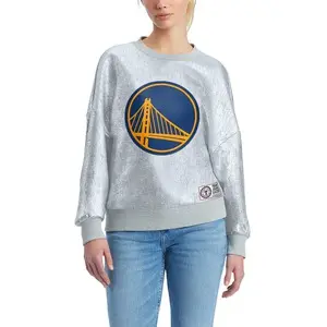 Tommy Hilfiger Golden State Warriors Tracy Pullover Sweatshirt - Silver