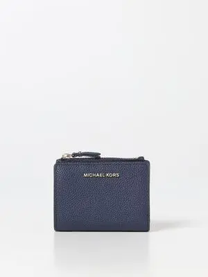 Michael Kors Wallet In Grained Blue