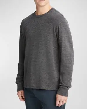 Vince Men's Textured Thermal Sweater - Coastal Combo