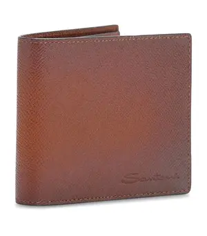 Santoni Leather Wallet - Brown