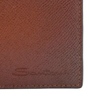 Santoni Leather Wallet - Brown