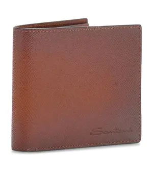 Santoni Leather Wallet - Brown