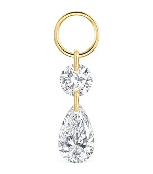 MARIA TASH Petite Floating Double Diamond Single Earring