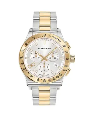 FERRAGAMO 1927 Chrono Chronograph, 42mm - Silver/two-tone