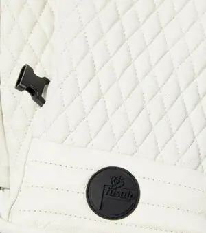 Fusalp Athena Quilted Leather Mittens