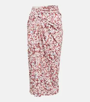 MARANT ETOILE Jeldia Printed Midi Skirt - Multicoloured