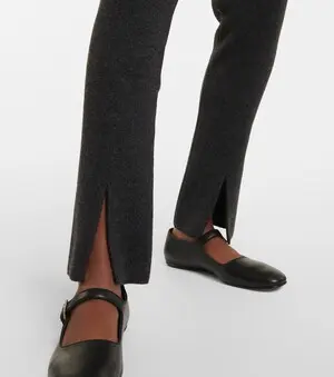 Magda Butrym Ribbed-knit Slim Pants