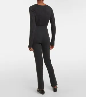 Magda Butrym Ribbed-knit Slim Pants