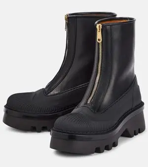 Chloé Raina Leather Ankle Boots