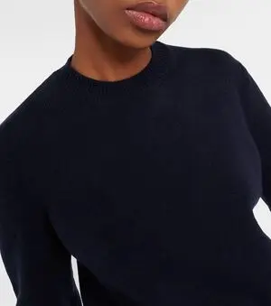 Bottega Veneta Cashmere And Leather Sweater - Blue