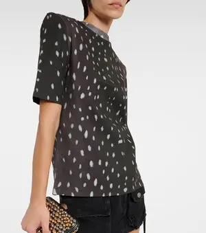 Attico Printed Cotton T-shirt