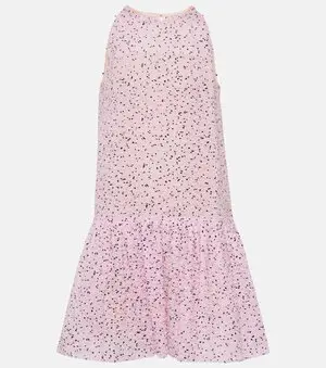 Oscar De La Renta Fil Coupé Minidress - Black