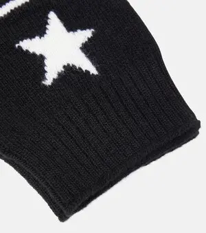 JETSET Logo Virgin Wool Mittens