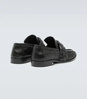 Bottega Veneta Astaire Leather Loafers - Black