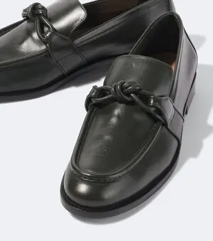 Bottega Veneta Astaire Leather Loafers - Green