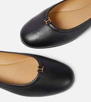 Chloé Marcie Leather Ballet Flats