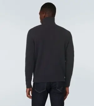 TOM FORD Wool And Cashmere-blend Half-zip Sweater
