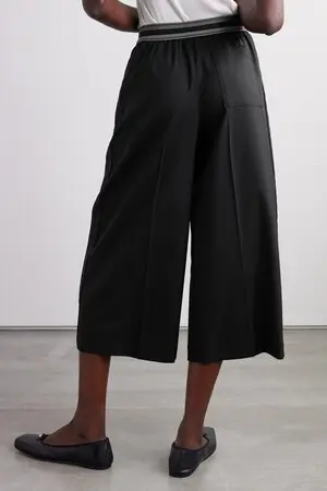 Loewe Jacquard-trimmed Wool Culottes