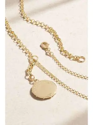 FOUNDRAE Pause Medium Mixed Belcher Extension 18-karat Diamond Necklace