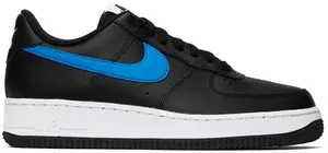 Nike Nike Black Air Force 1 '07 Sneakers - Blk/blu/wht