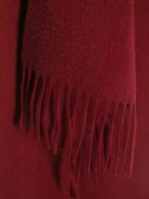 ASPINAL OF LONDON Fringed Cashmere Scarf - Red