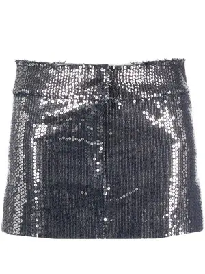 NISSA Sequin-embellished Miniskirt