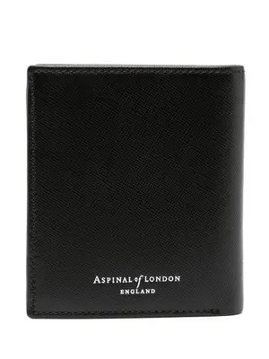 ASPINAL OF LONDON Logo-plaque Saffiano Billfold Wallet