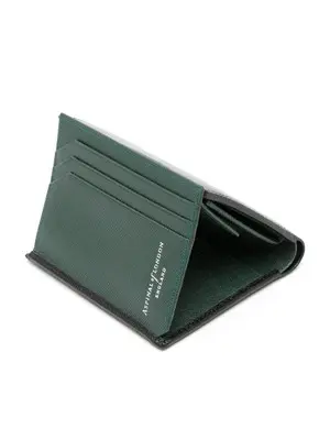 ASPINAL OF LONDON Logo-plaque Saffiano Billfold Wallet