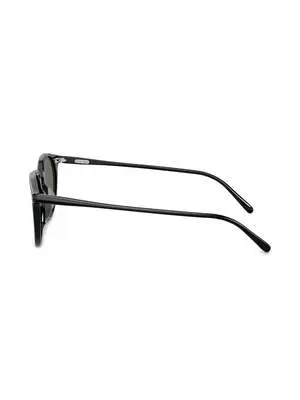 Oliver Spencer Round-frame Tinted Sunglasses - Black