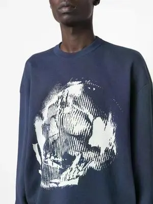 Alexander McQueen Skull Graffiti Jacquard-knit Jumper