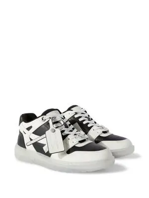 Off-White Leather "arrows" Motif Sneakers - White